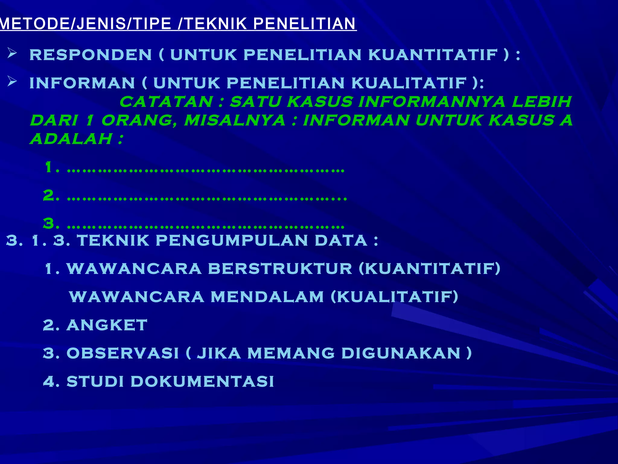 Proposal penelitian 2012 | PPT