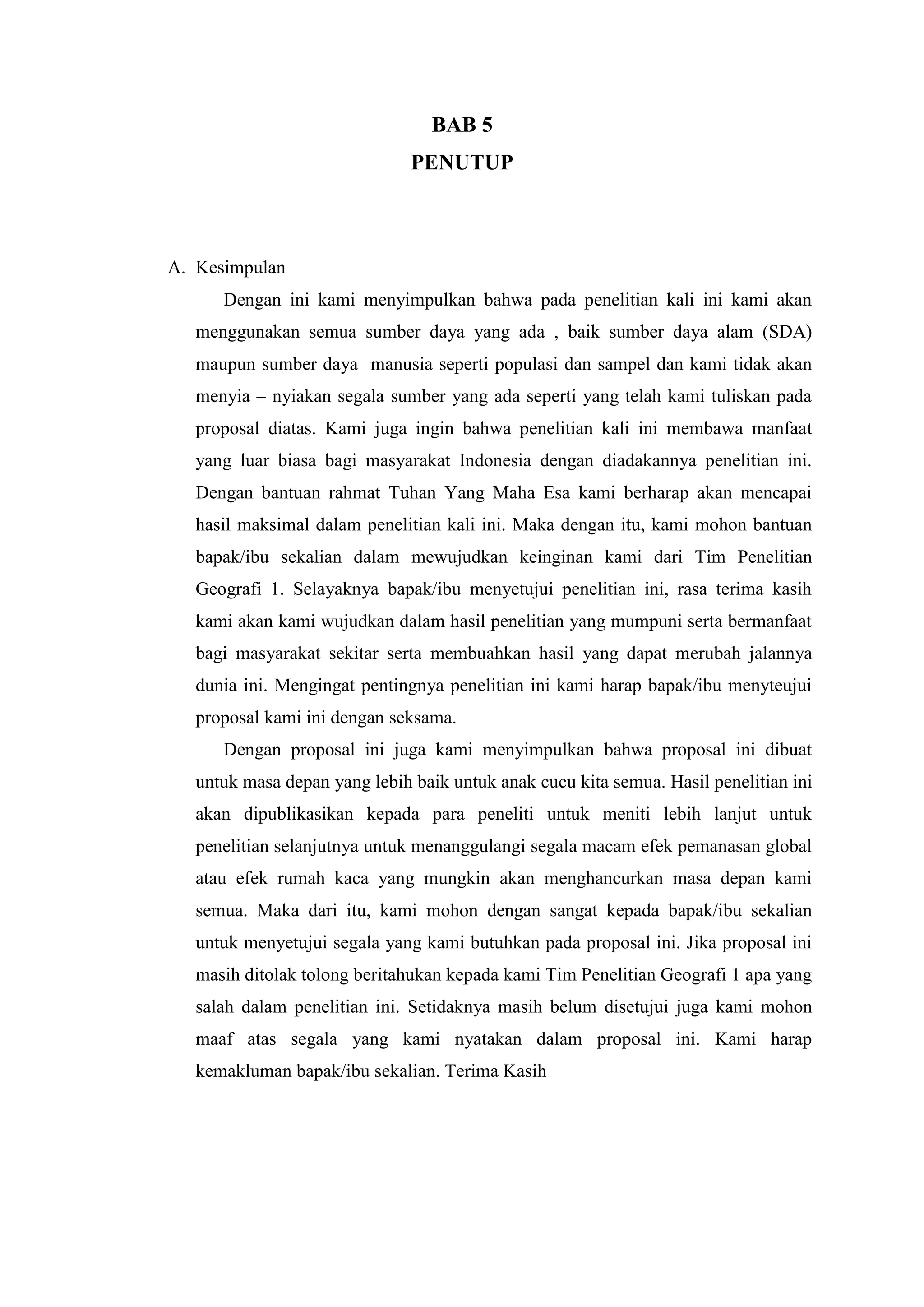 Proposal penelitian geografi bertianus jelahu | PDF