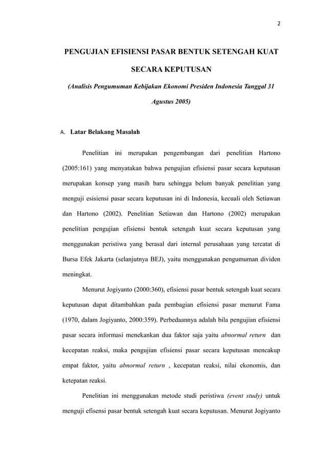 Proposal penelitian metopen | PDF