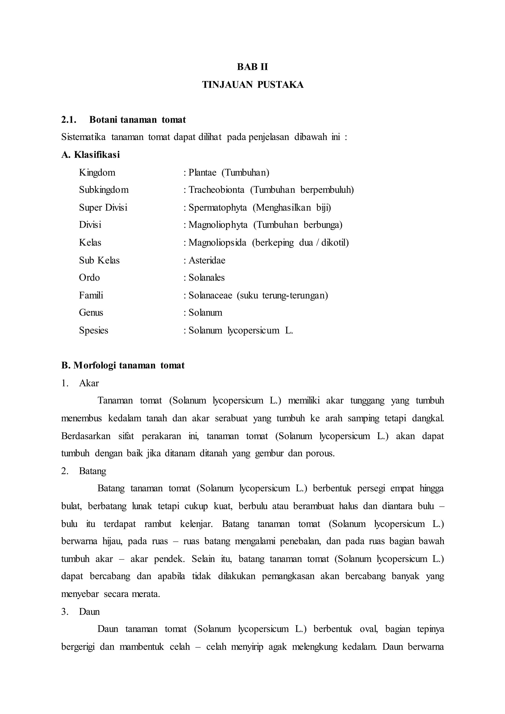 Proposal penelitian tanaman tomat KABUPATEN MUNA | DOCX