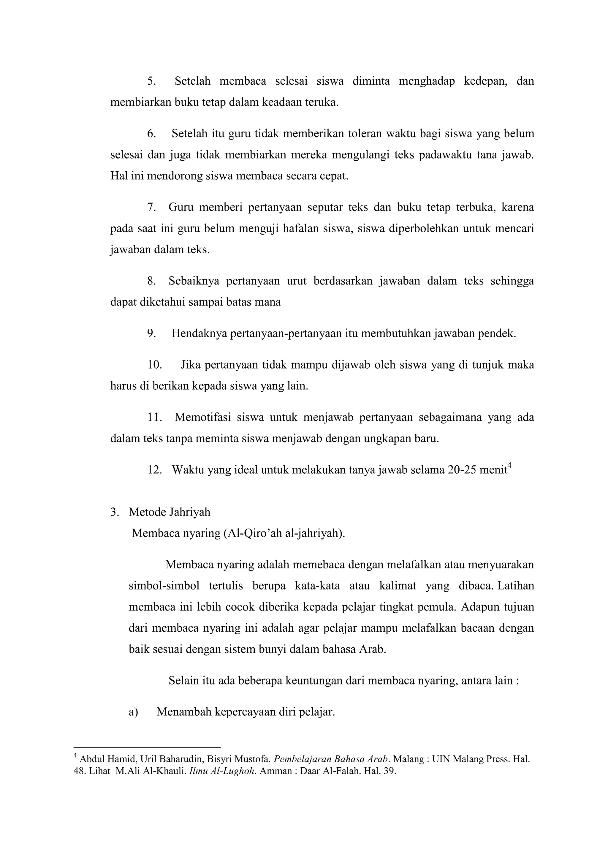 contoh proposal PTK PBA optimalisasi metode jahriyah dalam pemahaman kitab kuning | DOCX