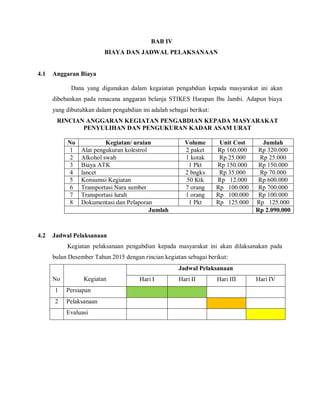 Proposal pengabdian kepada masyarakat | PDF