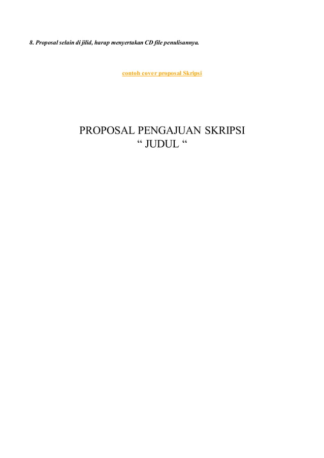 Proposal pengajuan judul skripsi | DOCX