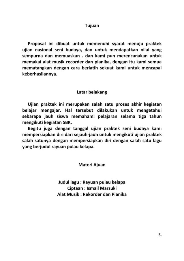 Proposal pengajuan ktk nurul | PDF