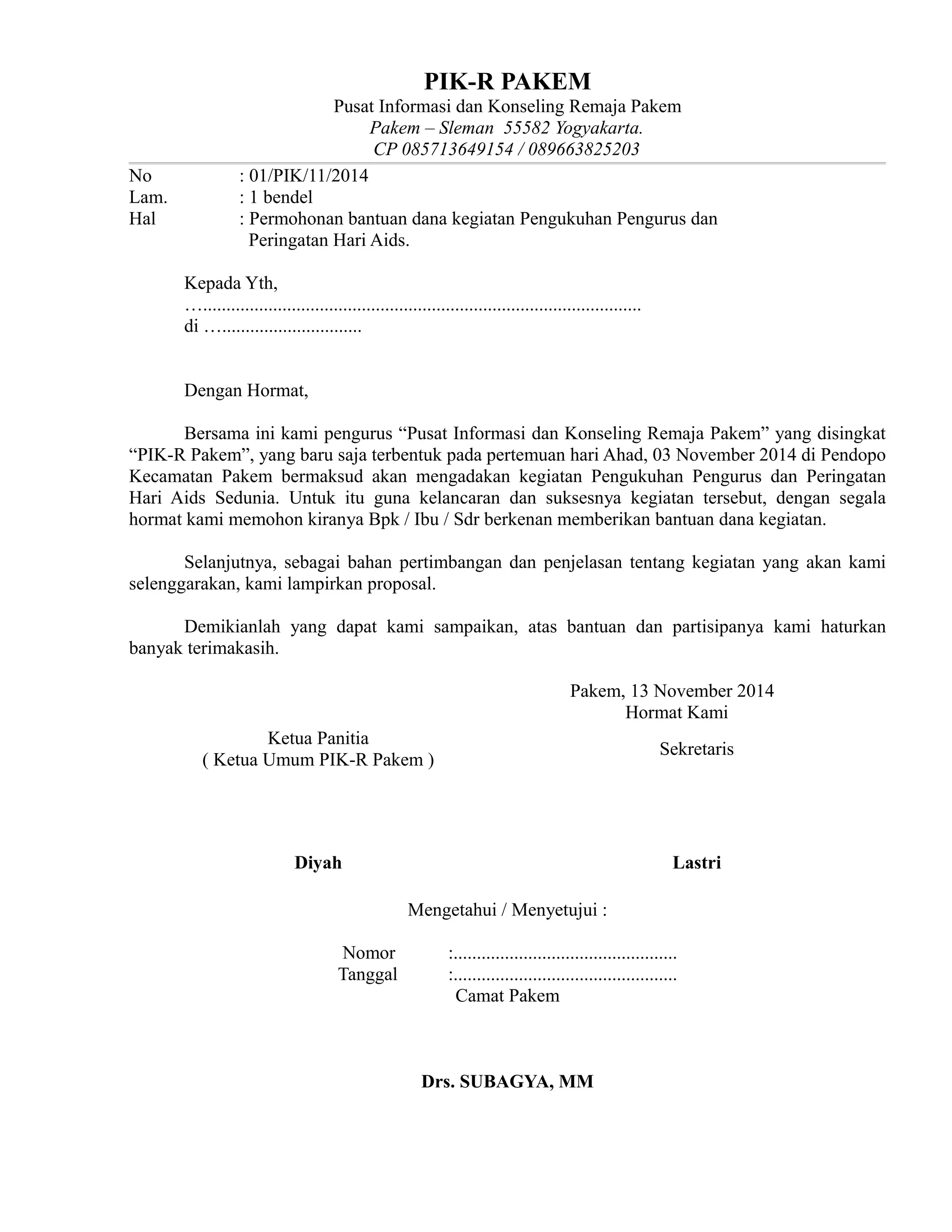 Proposal pengukuhan pikr | PDF