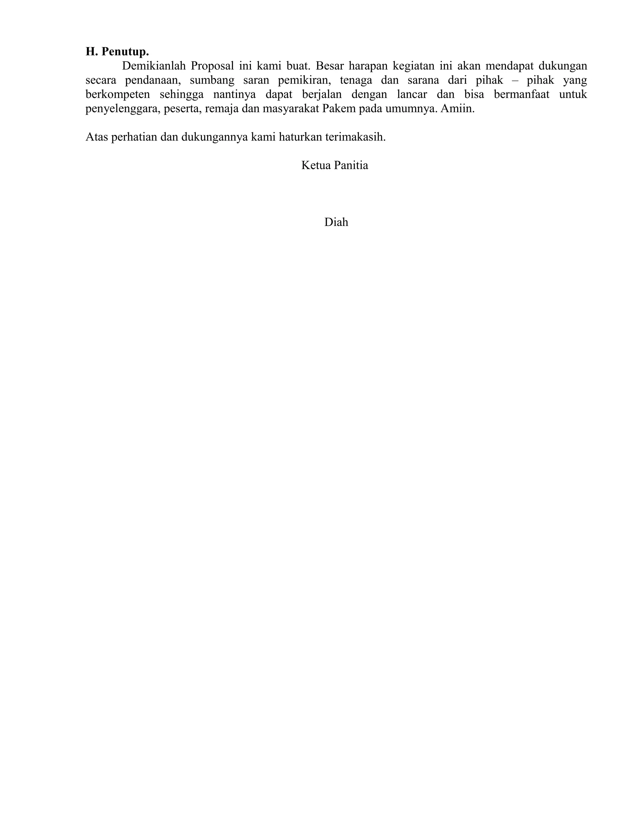 Proposal pengukuhan pikr | PDF