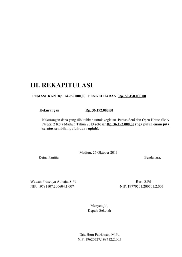 contoh proposal pensi (tugas) | PDF