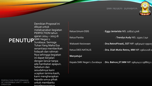 Proposal pensi upload | PPTX