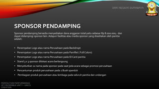 Proposal pensi upload | PPTX