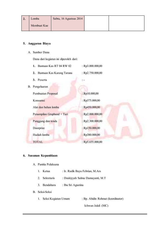 Proposal peringatan hari ulang tahun | PDF Proposal peringatan hari ulang tahun | PDF
