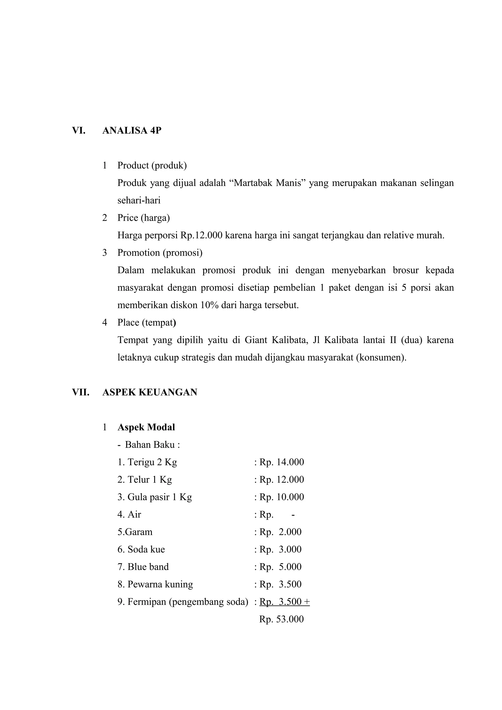 Proposal Perkedel | DOC