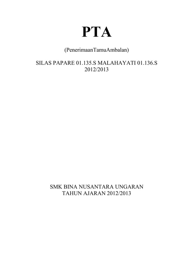 Contoh Proposal persami | PDF