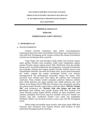 Contoh Proposal persami | DOCX