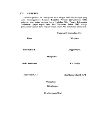 Contoh Proposal persami | PDF