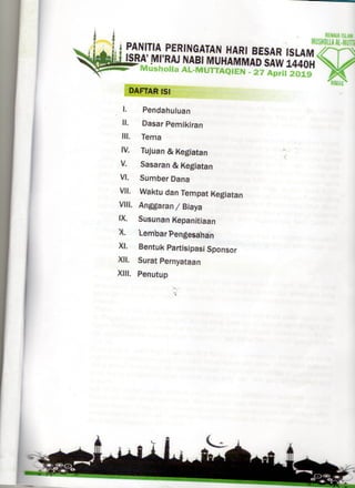 Proposal phbi isra mi'raj (rimaq) | PDF | Islam | Religion & Spirituality