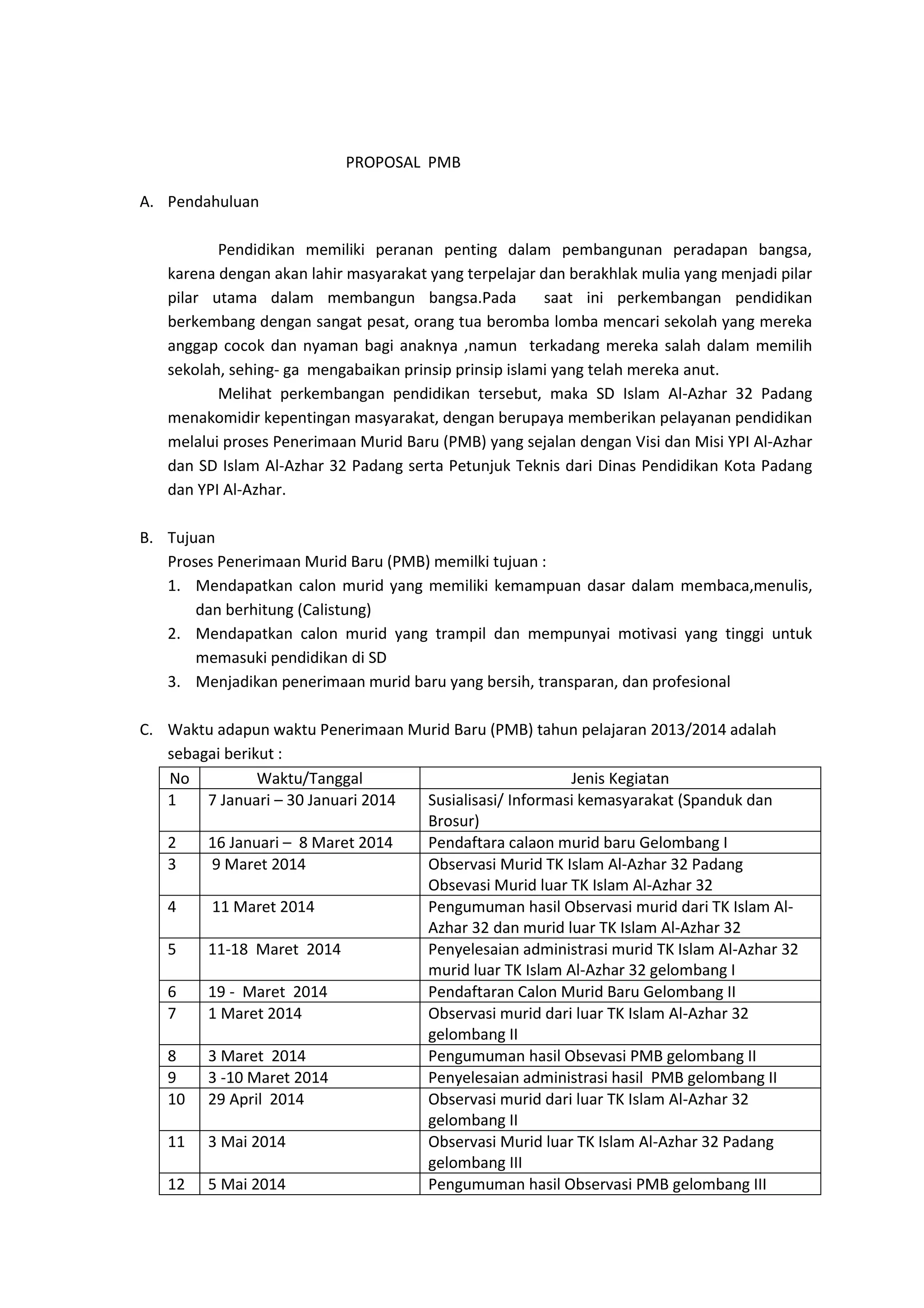 Proposal pmb | DOCX