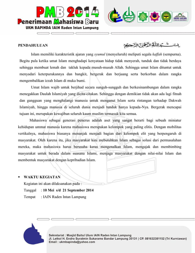 Proposal Kegiatan Rekrutmen LDK | PDF