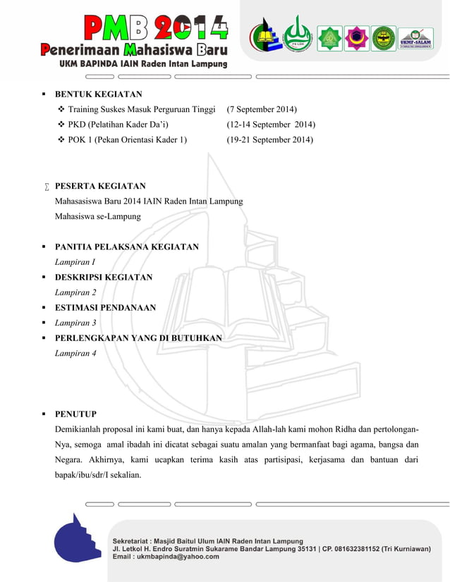 Proposal Kegiatan Rekrutmen LDK | PDF