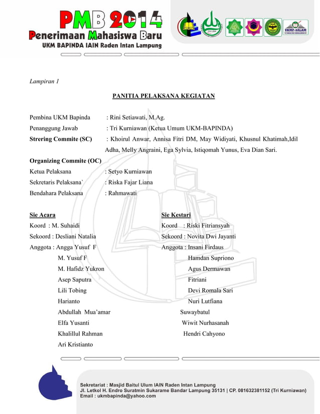 Proposal Kegiatan Rekrutmen LDK | PDF