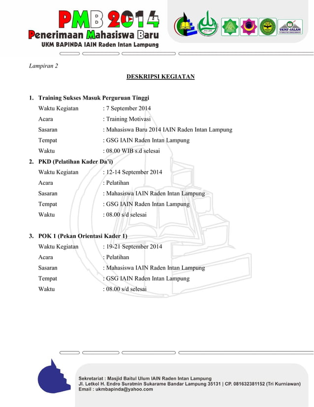 Proposal Kegiatan Rekrutmen LDK | PDF