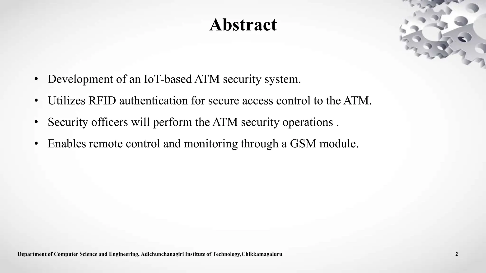 ATM Security System using Iot Components .pptx
