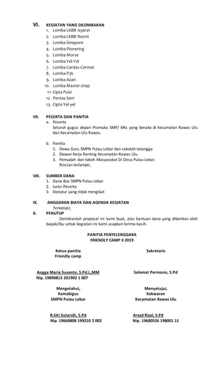 Proposal pramuka | PDF