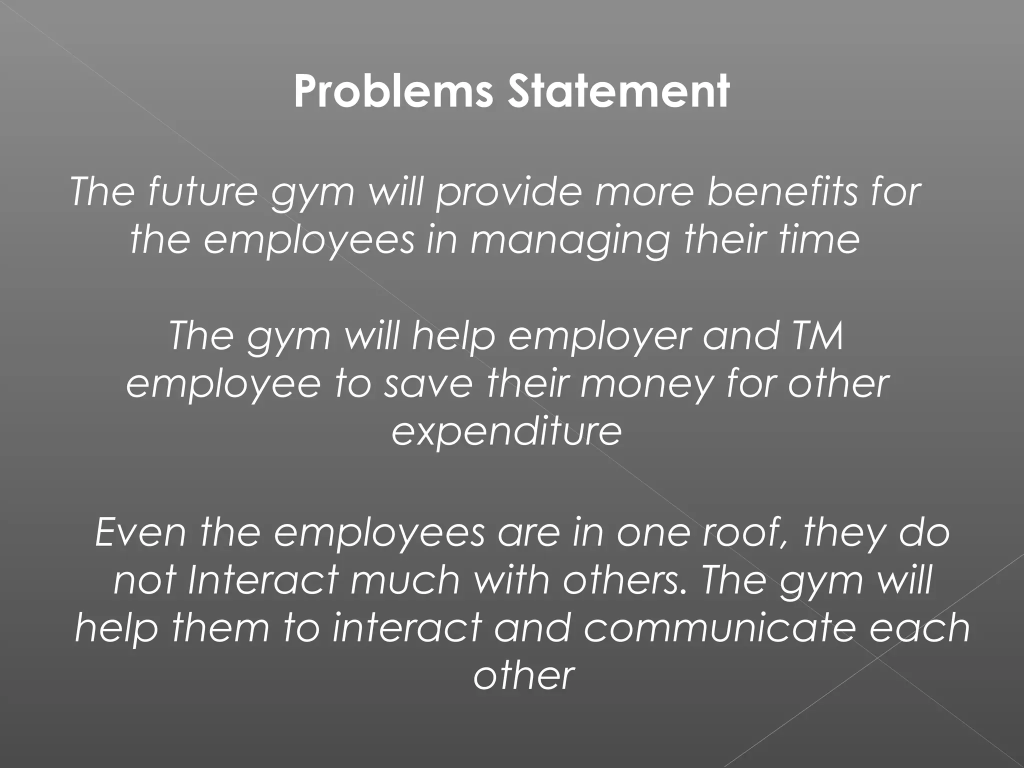 BEL270 Gym Proposal Presentation | PPT