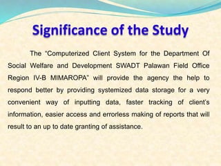 System Analysis and Design Proposal presentation | PPTX