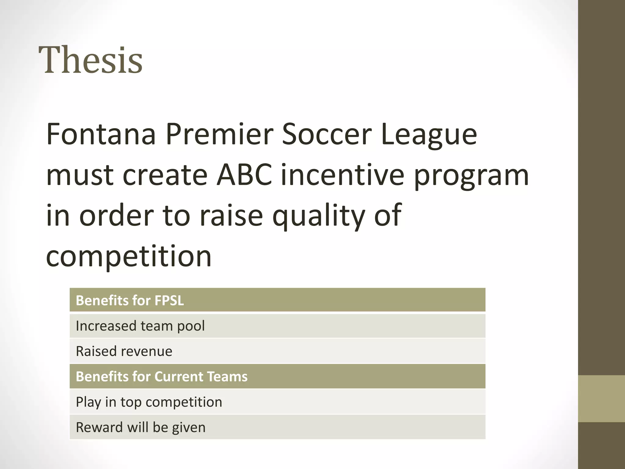 Marketing Improvement for Local Soccer League | PPTX