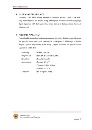 Proposal profil energi | PDF