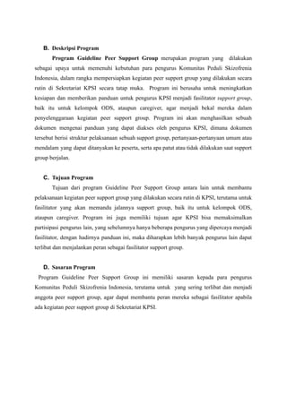 Proposal Program Guideline Support Group | PDF