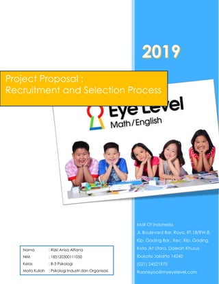 Proposal Project: Recruitment & Selection Process | PDF