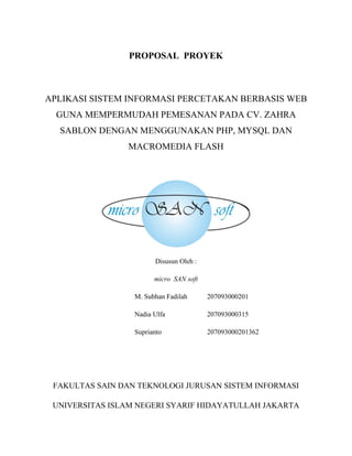 Proposalproyekaplikasiwebpercetakan 091208011836-phpapp01 5 | PDF