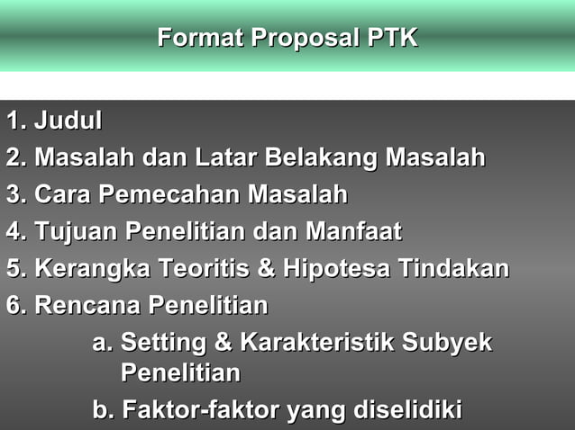 Proposal ptk | PPT