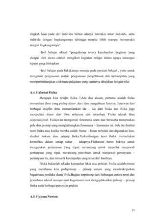 Proposal PTK Fisika Hukum Newton | DOCX