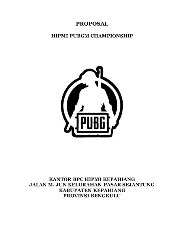 Proposal pubg mobile hipmi | DOC