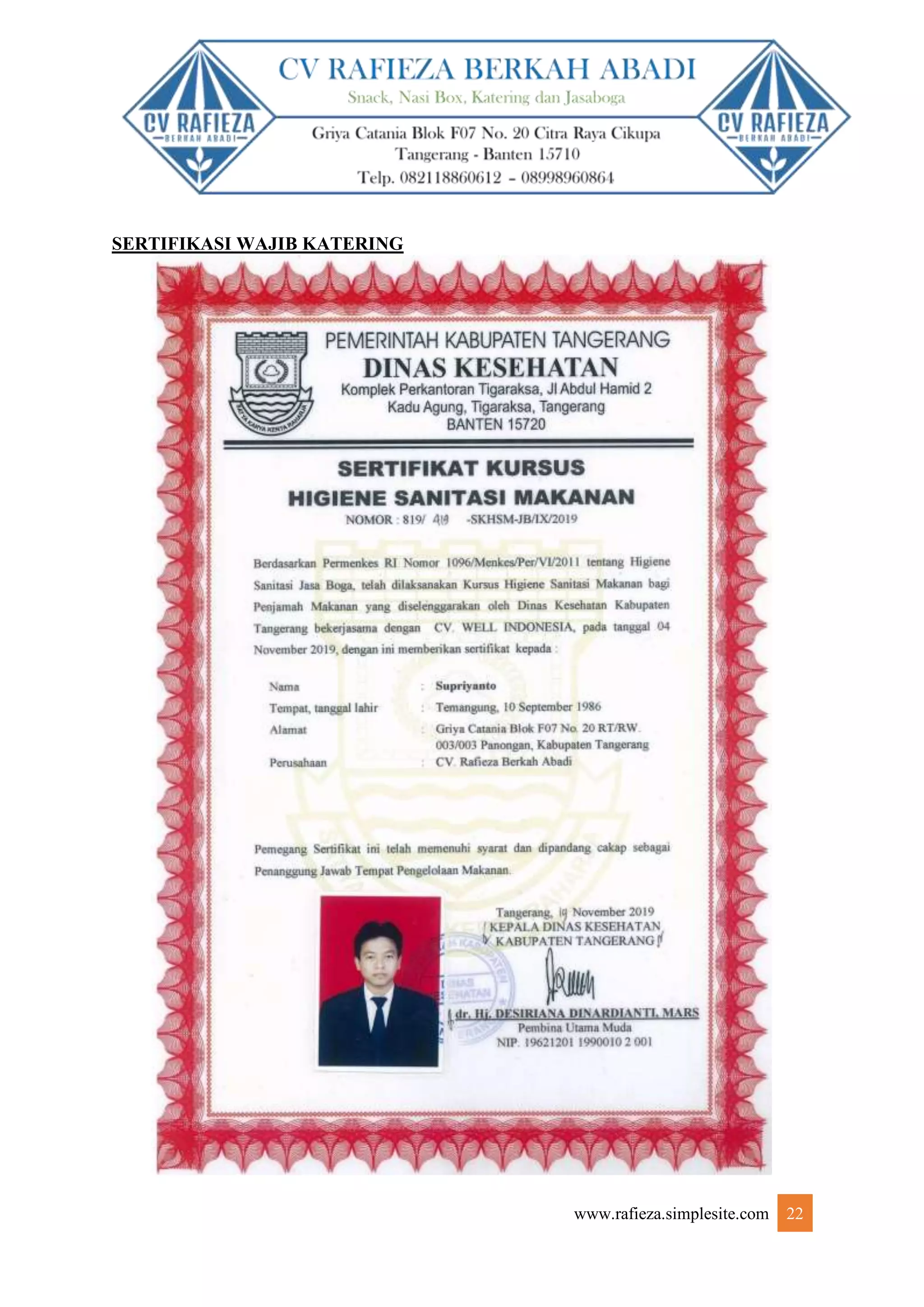 Proposal Bisnis Katering | Jasa Boga | Kuliner | Makanan | Snack ...