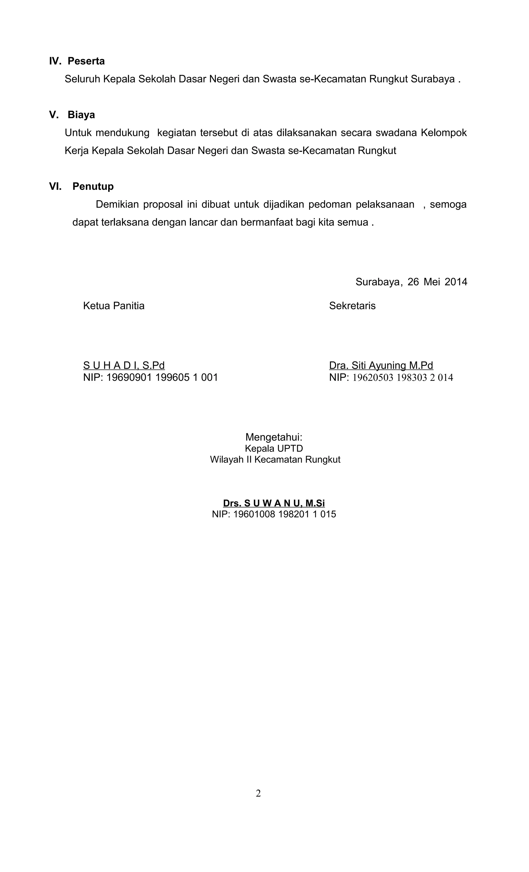 Proposal raker 2014 | DOC