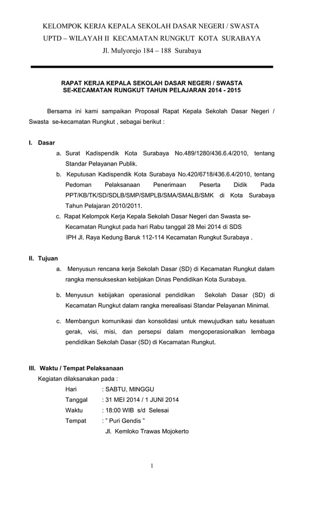 Proposal raker 2014 | DOC
