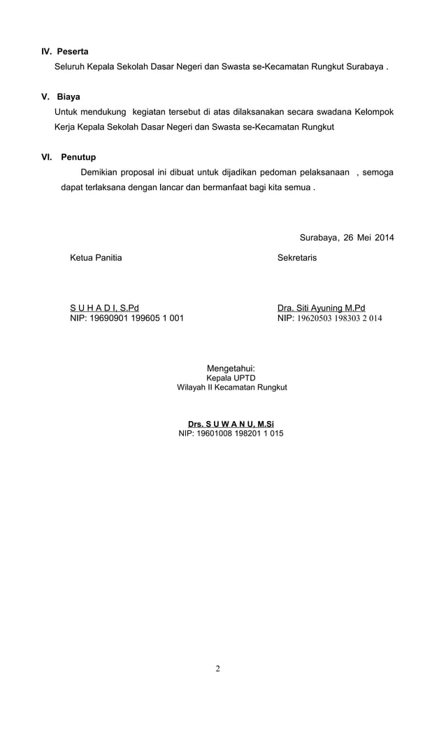 Proposal raker 2014 | DOC