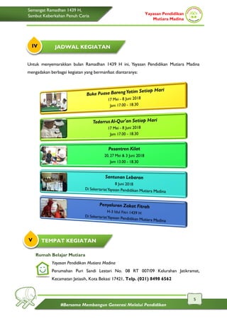 Proposal ramadhan 2018 YPMM | PDF