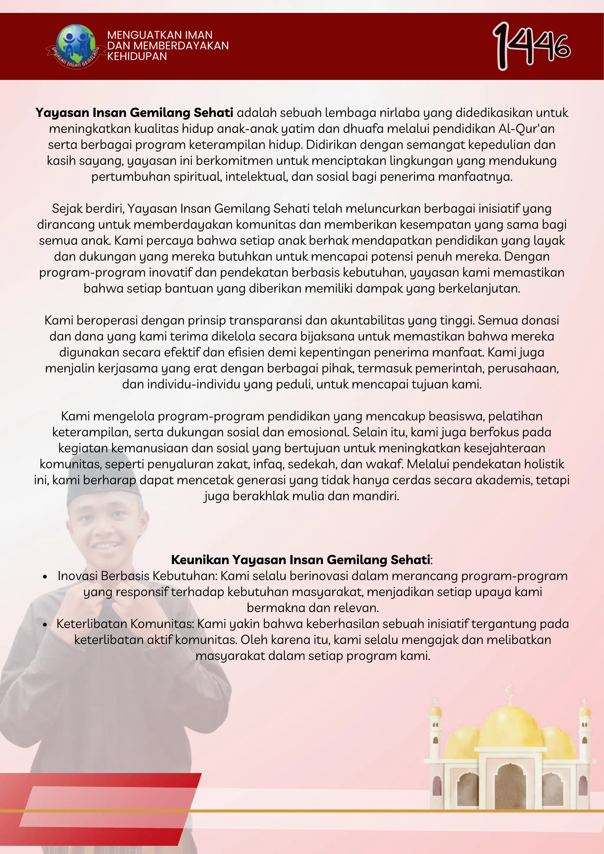 Proposal Ramadhan Yayasan Insan Gemilang Sehati 1446 H | PDF