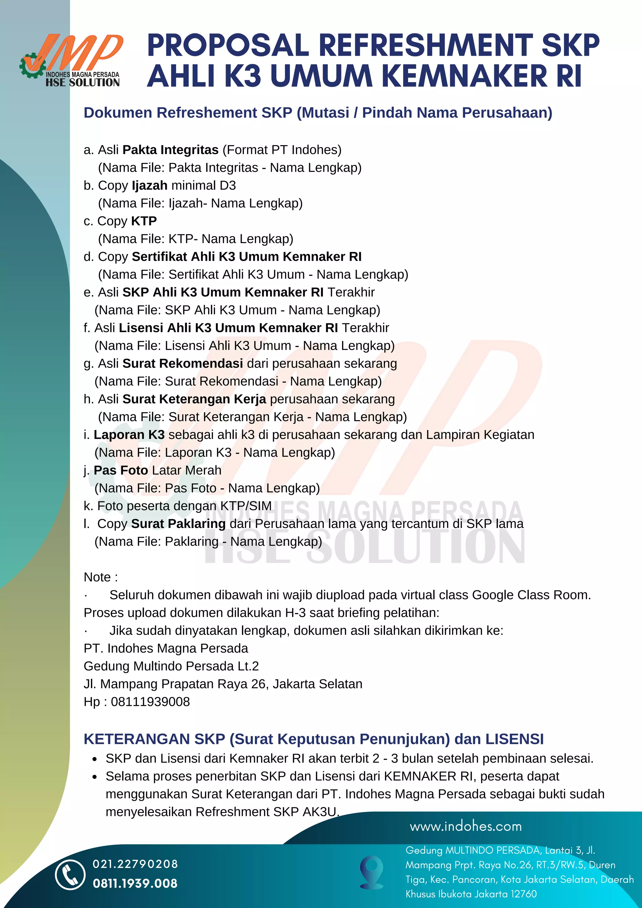 Proposal refreshment skp ak3 umum 2022 | PDF