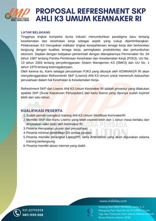 Proposal refreshment skp ak3 umum 2022 | PDF