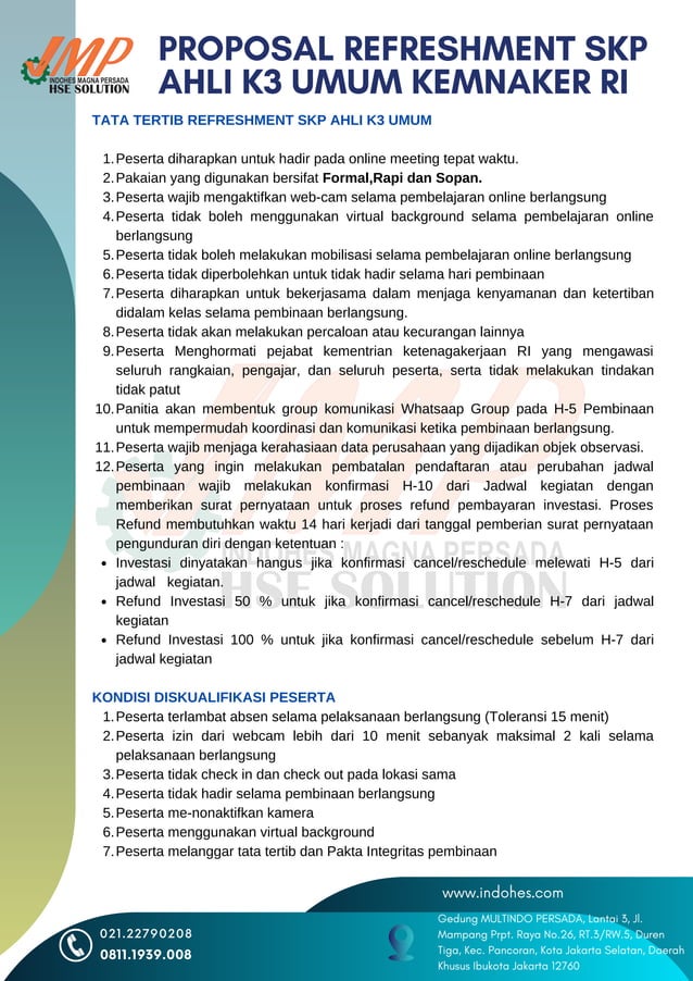 Proposal refreshment skp ak3 umum 2022 | PDF