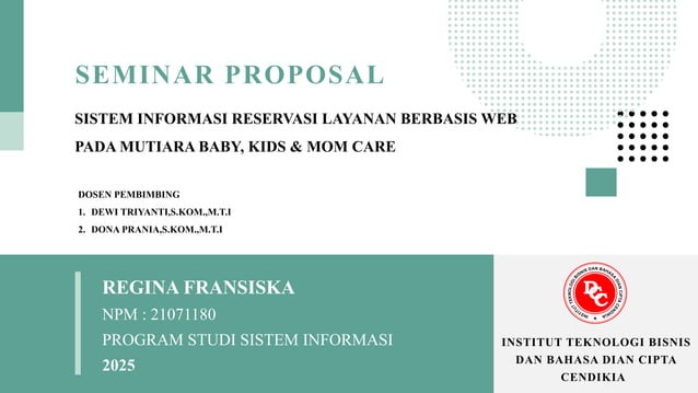 ProposalRegina.pptx kuliyah dcc kotabumi | PPT
