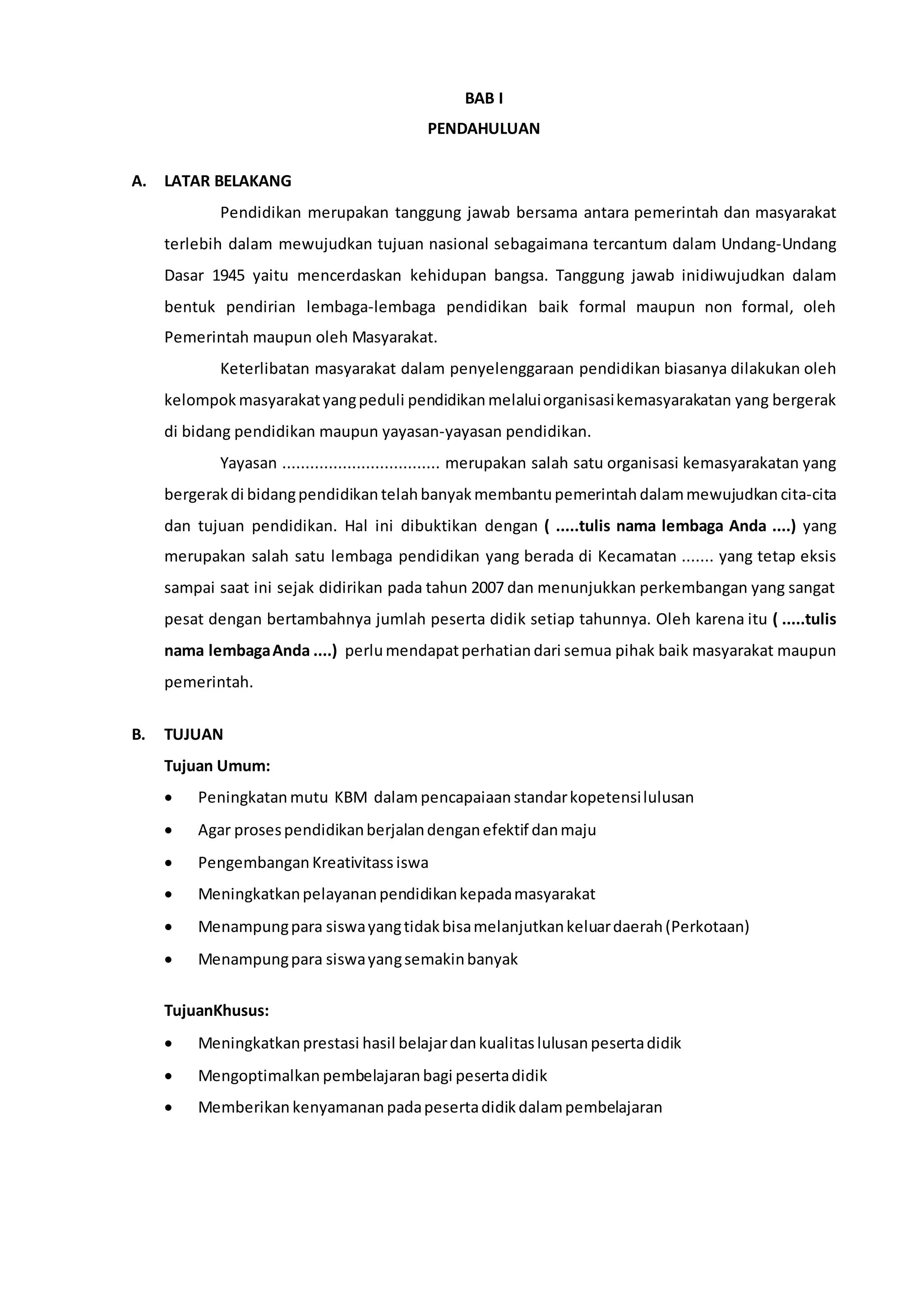 Proposal rehab sekolah (acc) | DOCX