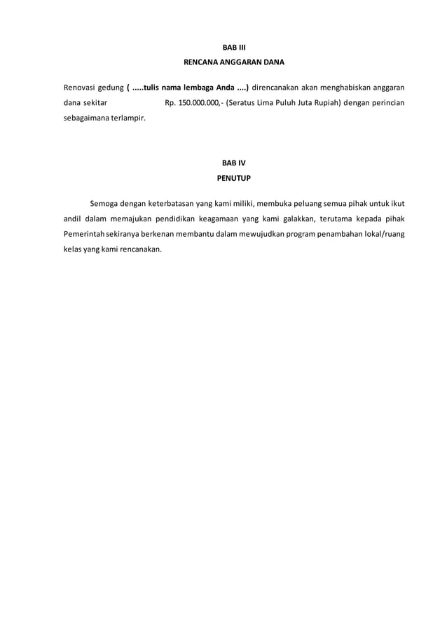 Proposal rehab sekolah (acc) | DOCX