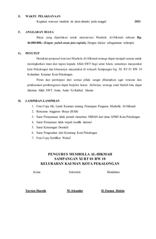PROPOSAL RENOVASI MUSHOLA AL-HIKMAH.docx