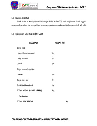 Proposal resmi tefa multimedia | DOCX